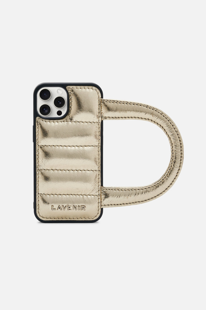 iPhone Case - Puff Handle™ - Gold Metallic