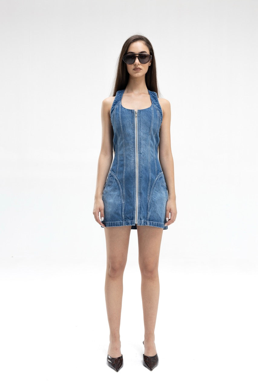 Cypher Mini Denim Dress